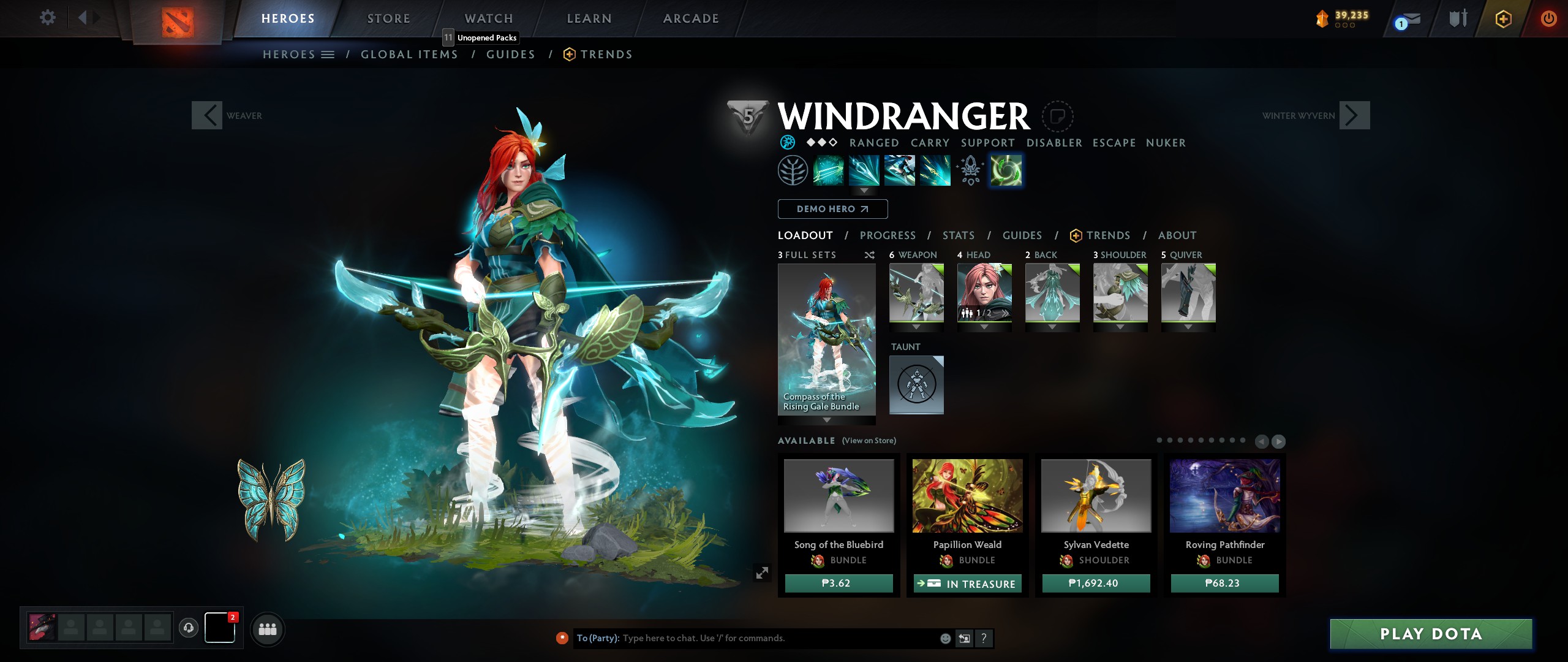 Windrunner Dota 2 Set
