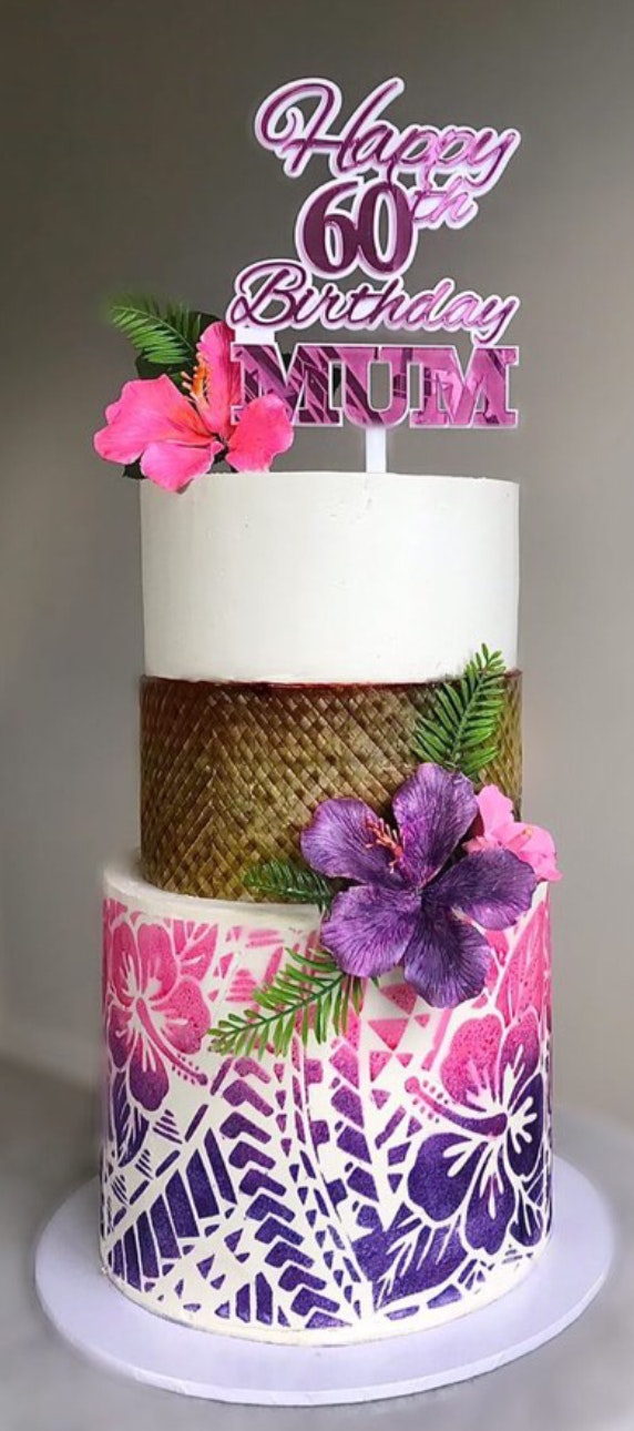 Samoan Hibiscus Stencil - Belle Stencils