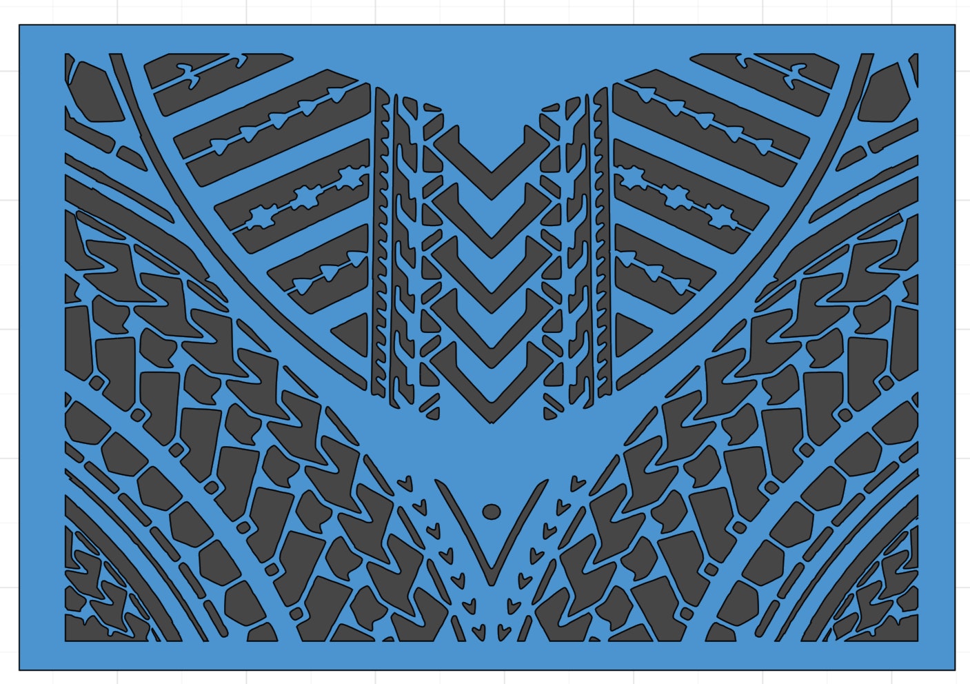 Tuvalu Island Stencil - Belle Stencils