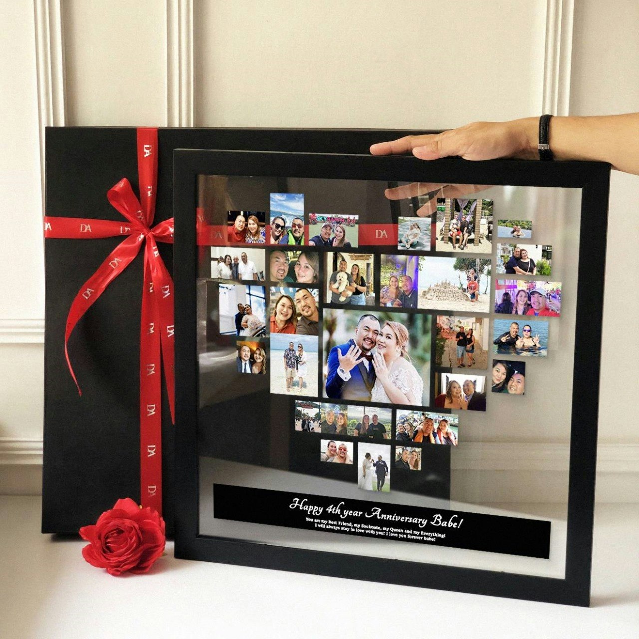 Premium Heart Double with Gift Box 18x18 inches - Personalized Gift for ...