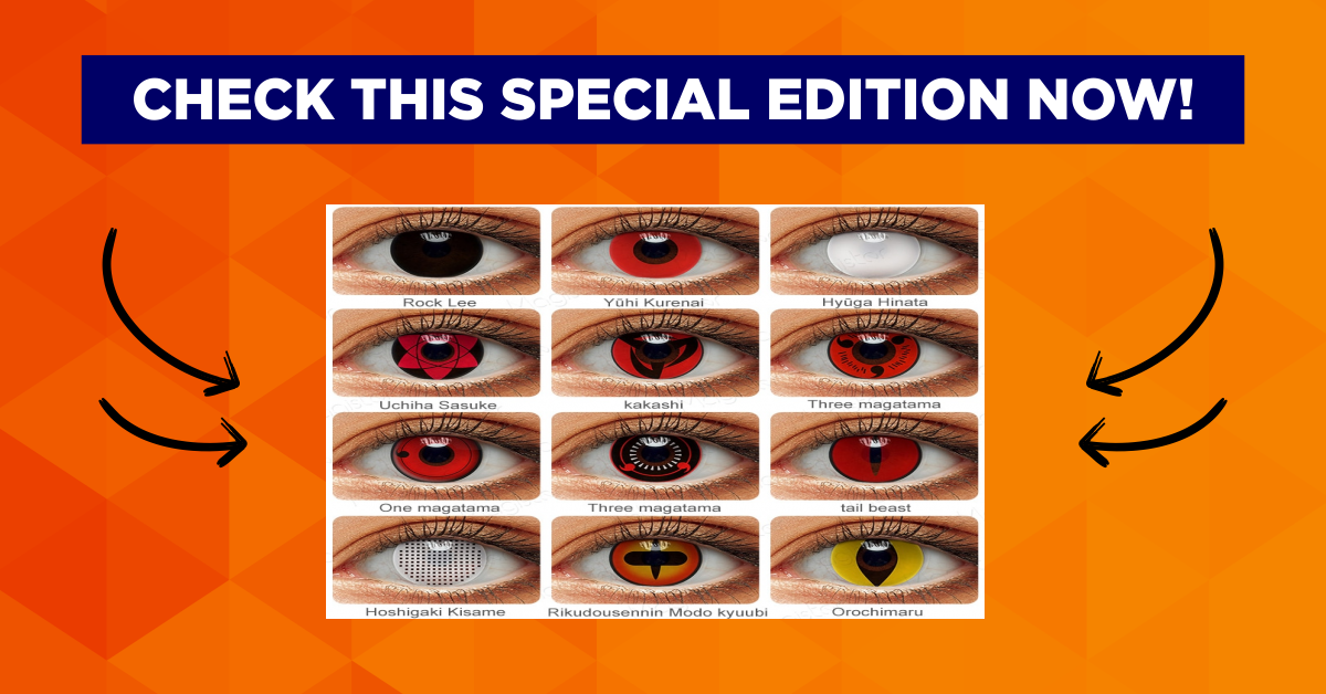 Pair Cosplay Naruto Shippuden Anime Obito Eyes Contact Lenses - Welcome ...