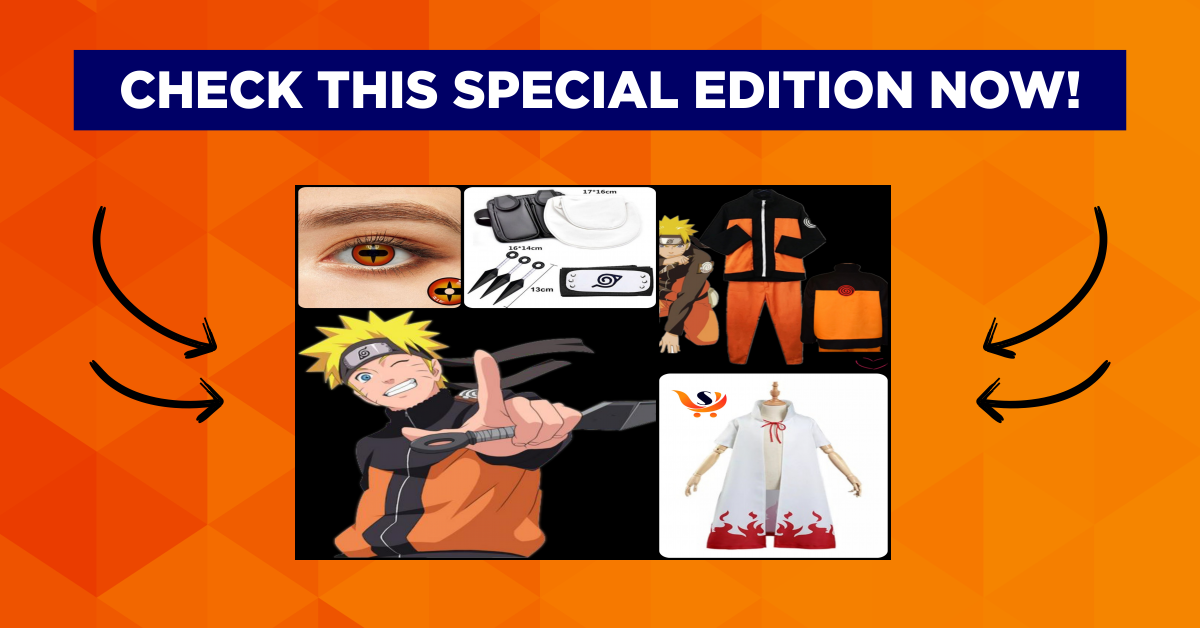 Japanese Anime Costumes Set Uzumaki Naruto Cosplay / Konoha Badge ...