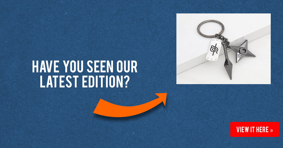 Anime Konoha Shuriken Keychain Vintage Figure Key Chain - Welcome to ...