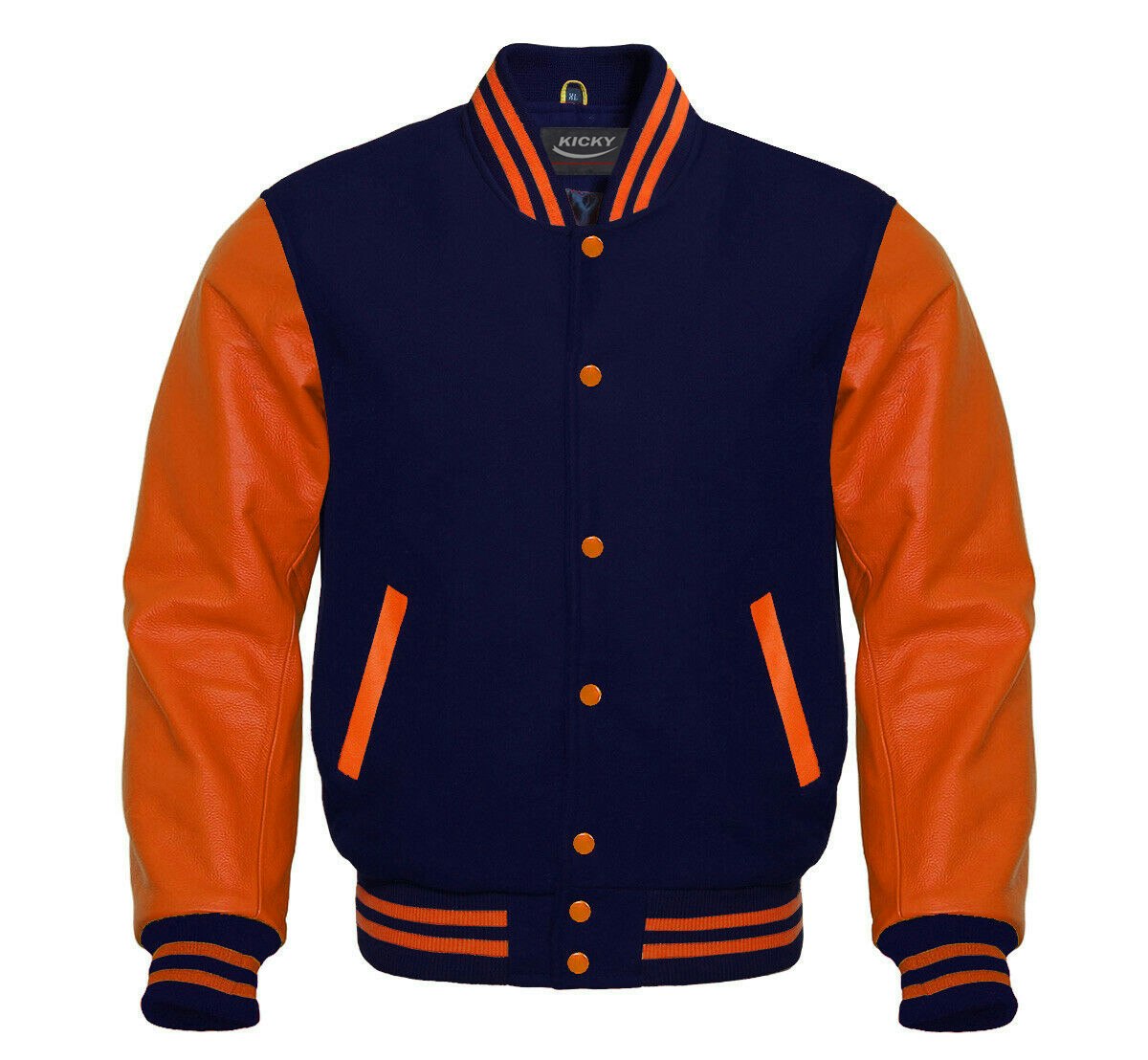 Varsity Letterman Baseball Bomber Jacket, 100% Melton Wool Body ...
